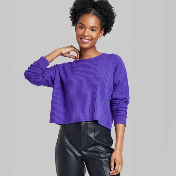 wild fable | Tops | Target Wild Fable Super Soft Purple Crop Top | Poshmark